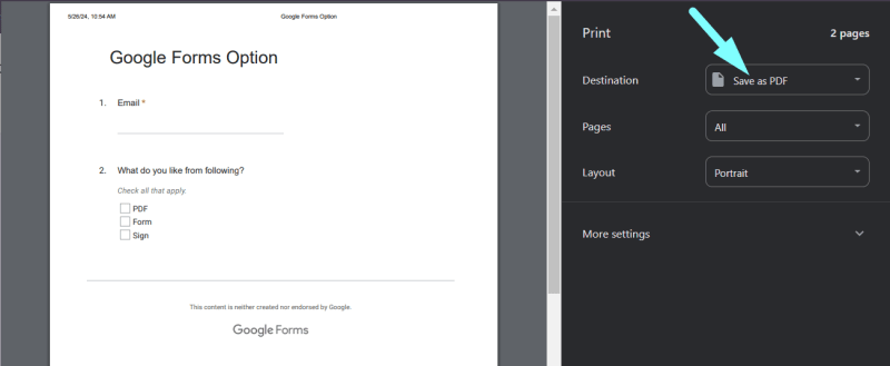 How to Convert Google Forms Responses to PDF (4 Ways)