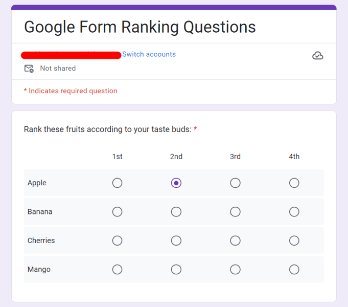 How to Add Ranking Questions in Google Forms (7 Steps)